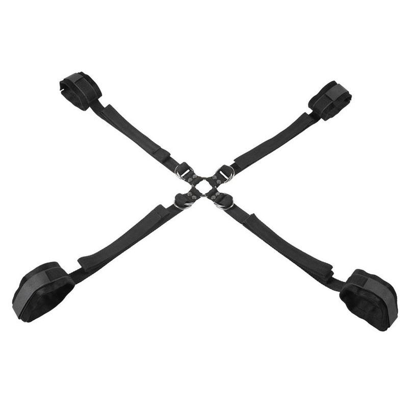 Shop Velvet Noir Adjustable Hog Tie & Cuff Set - Love Shop