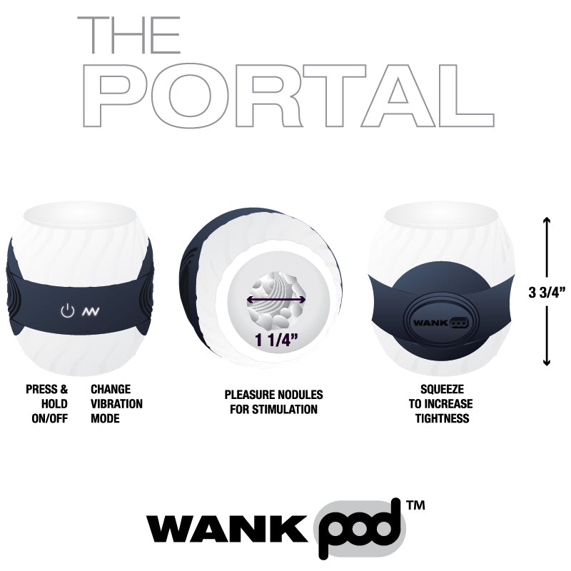 Shop Wank Pod Portal Vibrating Stroker - Love Shop